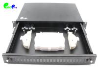 China Grey 1U SC 24F Optical Odf Fiber Distribution Frame Cold Rolled Steel Waterproof for sale