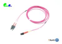 China G651 Magenta LSZH 2.0mm SC PC To LC PC Optical Patch Cord 850nm for sale