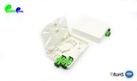 China Wall Mount 2 / 4 Ports Fiber Face Plate Compact Fiber Termination Box For SC FC LC for sale