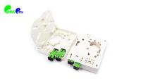 China Wall Mount 2 / 4 Ports Fiber Face Plate Compact Fiber Termination Box For SC FC LC for sale