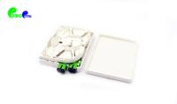 China Wall Mount 2 / 4 Ports Fiber Face Plate Compact Fiber Termination Box For SC FC LC for sale