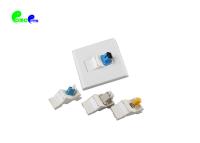 China 1 Core ABS Plastic Outdoor Fiber Termination Box High Safety Fiber Optic Socket for sale
