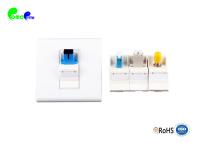 China 1 Core ABS Plastic Outdoor Fiber Termination Box High Safety Fiber Optic Socket for sale