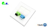 China Fiber Termination Box 2 Cores SC / FC / ST / LC Adapter With White Color ABS plastic Material for sale