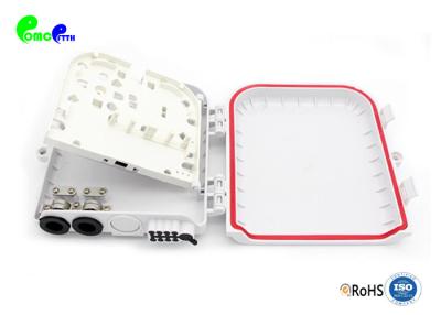 China Fiber Termination Box 8 Cores SC / LC / FC Adapter Plastic Shell FTTH Fiber Distribution Enclosure for sale