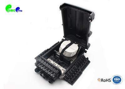 China Outdoor 16 Ports SC LC Adapter Fiber Termination Box With Color Black Material ABS Plastic for sale