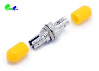 China Fiber Optic Adapter ST PC to ST PC SM Bulkhead Simplex Adapter IL< 0.2dB for sale