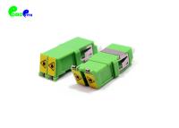 China Fiber Optic Adapter LC APC to LC APC SM Bulkhead Duplex With Reduced Flange Auto Shutter for sale