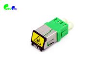 China Fiber Optic Adapter LC SM APC Duplex ODF With Metal Shell And Auto - Shutter for sale