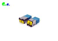China LC UPC SM Duplex Fiber Optic Adapter With Metal Shell And Auto - Shutter With Reduced Flange for sale