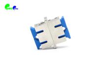 China SM SC UPC Duplex Metal Fiber Optic Adapter With Flange 0.2dB Low Insertion Loss for sale