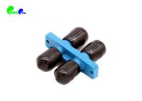 China ST UPC to ST UPC SM Duplex Fiber Optic Adapter With Plastic Body Low Insertion Loss 0.2dB for sale