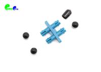 China ST UPC to ST UPC SM Duplex Fiber Optic Adapter With Plastic Body Low Insertion Loss 0.2dB for sale