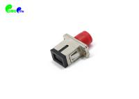 China Fiber Optic Adapter Metal Body SC Female - FC Female SX Ceramic Sleeve 2.5mm-2.5mm High Tensile Strength for sale