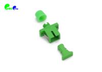 China SC APC Female - FC APC Female SX Hybrid Fiber Optic Adapter With Green Color High Precision Alignment Sleeves for sale