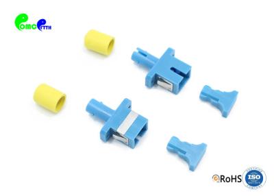China Fiber Optic Adapter SC UPC Female - ST UPC Female SX With Blur Color Plastic Hybrid for sale