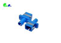 China Fiber Optic Adapter SC UPC Female - ST UPC Female SX With Blur Color Plastic Hybrid for sale