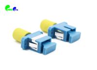 China Fiber Optic Adapter SC UPC Female - ST UPC Female SX With Blur Color Plastic Hybrid for sale