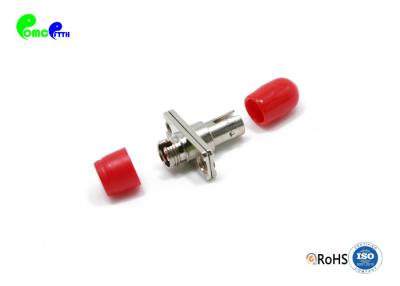 China Female Fiber Optic High Repeatability Simplex FC Female to ST Female Adapter Red Color Metal Hybrid For Patch Panels for sale