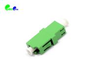 China LC APC Simplex Fiber Optic Adapter Green Plastic Wide Working Temperature For Optical Connections for sale