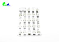 China Durable SC PC MM Simplex Fiber Optic Adapter With Full Flange 50 / 125μm Beige Plastic Material for sale