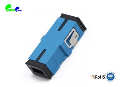 China Optical Fiber Adapter High Performance SC SX SM Flangeless / Reduced Green Blue Color Plastic Adapters for sale