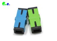 China Optical Fiber Adapter High Performance SC SX SM Flangeless / Reduced Green Blue Color Plastic Adapters for sale