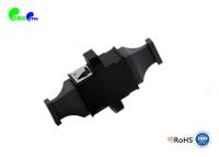 China Fiber Optic Adapter MTP Standard footprint Key-up Key down One -Piece Plastic Black With Full Flange for sale