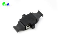 China Fiber Optic Adapter MTP Standard footprint Key-up Key down One -Piece Plastic Black With Full Flange for sale