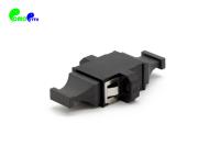 China Fiber Optic Adapter MTP Standard footprint Key-up Key down One -Piece Plastic Black With Full Flange for sale