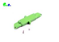 China Fiber Optic Adapter E2000 APC To E2000 APC Simplex Coupler With Flange Plastic for sale