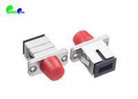 China FC - SC Hybrid Simplex Copper Fiber Optic Adapter Mating Sleeve Female To Female SC Footprint for sale