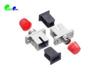 China FC - SC Hybrid Simplex Copper Fiber Optic Adapter Mating Sleeve Female To Female SC Footprint for sale