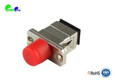 China FC - SC Hybrid Simplex Copper Fiber Optic Adapter Mating Sleeve Female To Female SC Footprint for sale