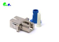 China Optical Fiber Adapter LC Female - SC Female Hybrid Simplex Copper Singlemode / Multimode With Full Flange for sale