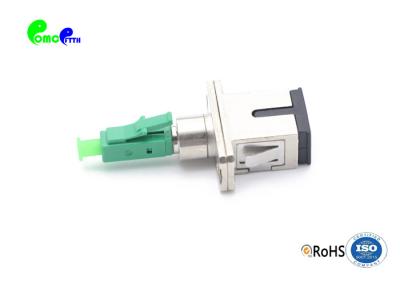 China SC Female to LC Male Simplex 9 / 125μm Fiber Optic Adapter Coupling With Metal Material for sale
