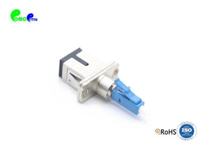 China SC Female To LC Male SX SM Fiber Optic Adapter 1000times Durability With LC Blue Connect Metal Material for sale