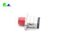 China SC Female - FC Female Simplex Hybrid Fiber Optic Adapter Ceramic Sleeve Red Cup With Metal Material for sale