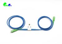 China Optical Fiber Attenuator Precision Polishing Inline Fully Compatible With SC APC Connect 2.0mm Blue Cable for sale