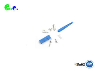 China SC UPC Simplex 2.0mm Blue Fiber Optic Connectors Meet UL94-V0 Flammability Requirements for sale