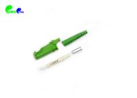 China Reusable E2000 APC Simplex 9 / 125μm Fiber Optic Connectors Green Color Quick Connector for sale