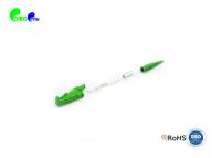 China Reusable E2000 APC Simplex 9 / 125μm Fiber Optic Connectors Green Color Quick Connector for sale