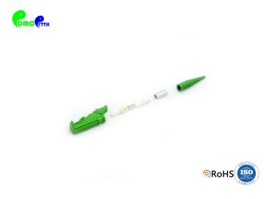 China Reusable E2000 APC Simplex 9 / 125μm Fiber Optic Connectors Green Color Quick Connector for sale