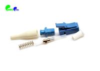 China Optical Fiber Connectors LC UPC Simplex 0.9mm Blue Portable Wide Operating Environment Temperature for sale