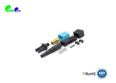 China Fiber Optic Connectors 12F MPO Female OM3 With 50 / 125μm Aqua Plastic China Made Brand for sale