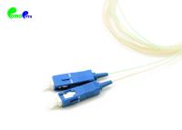 China Blockless SM 1310nm 1*2 Fiber Optic PLC Splitter With SC UPC Connector for sale