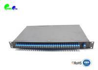 China Rack Mounted 9 / 125μm 1310nm 1*32 PLC Splitter With SC UPC Connector for sale