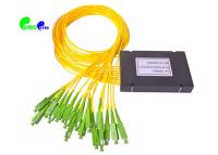 China ABS Module 1x16 Fiber Optic PLC Splitter Splice / Pigtailed 2.0mm SC APC Connector Type for sale