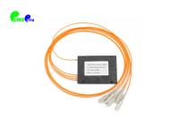 China Good Uniformity Fiber Optic PLC Splitter 1*4 SC UPC 50 / 125μm Dual Window MM 850/1310nm for sale