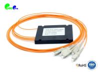 China Good Uniformity Fiber Optic PLC Splitter 1*4 SC UPC 50 / 125μm Dual Window MM 850/1310nm for sale